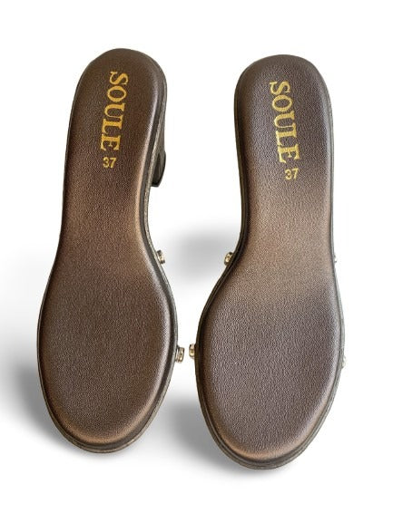 Brown Block Heel – Soule